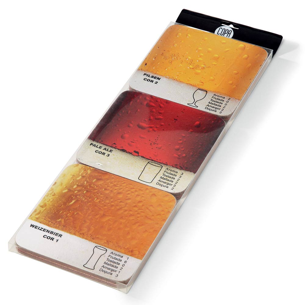 Kit 6 peças Porta Copos Royal Cork Pantone - Bomebarato